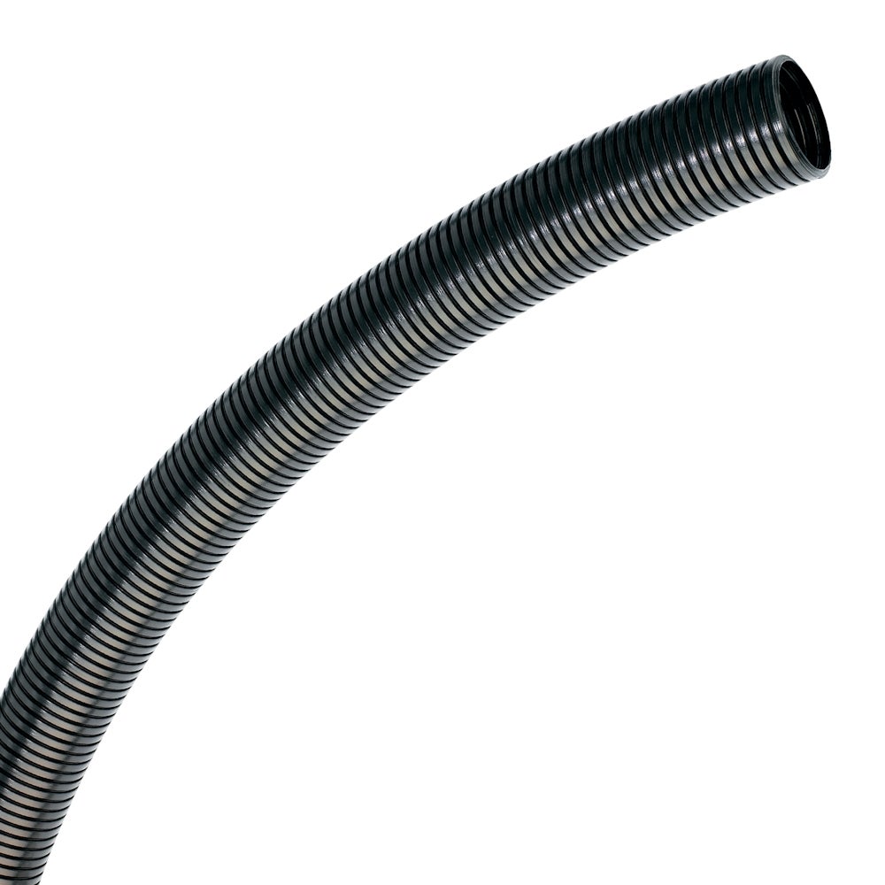 Corrugated Conduit Nylon 16mm Length 50m Roll Black | Alco