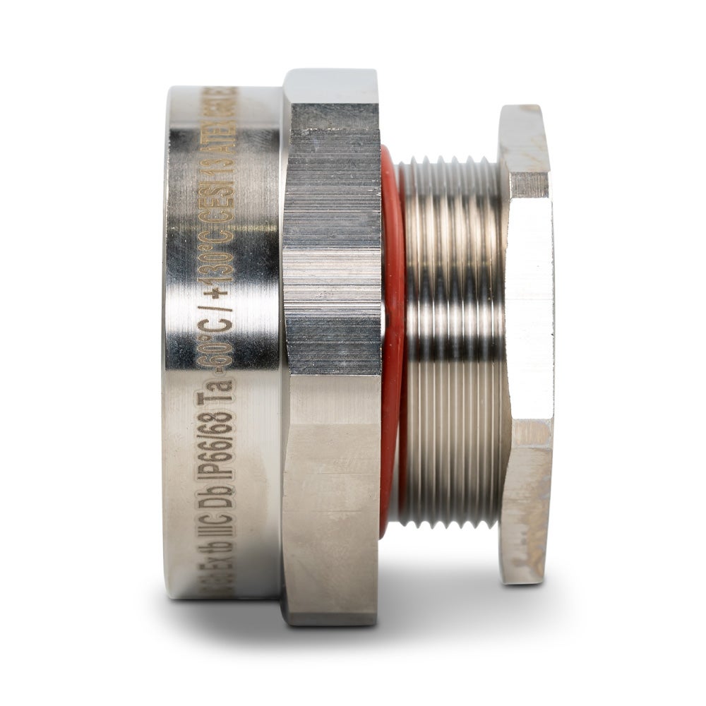 Brass Enlarger Nickel Plated Hazardous Areas M40-M50 | Alco