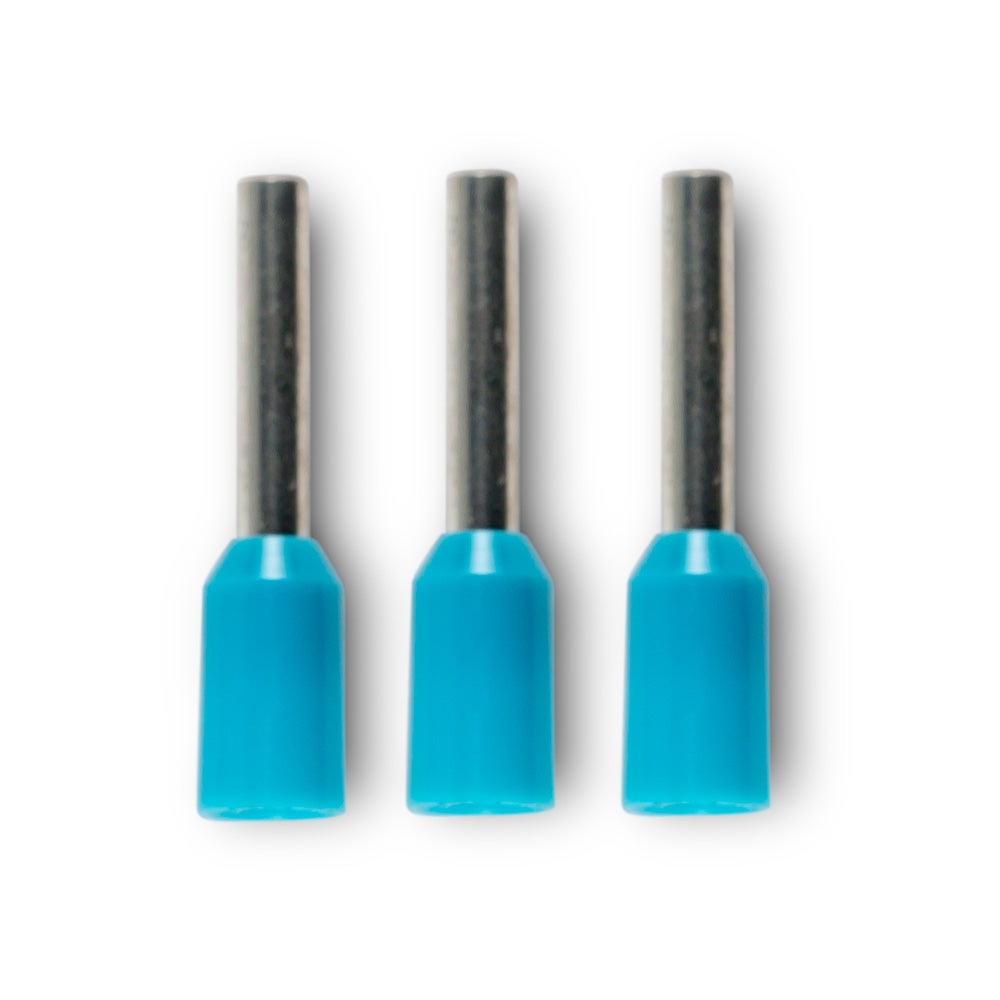 Bootlace Terminal Pre-Insulated Blue 0.75mm² Length 8mm 100 Pack | Alco