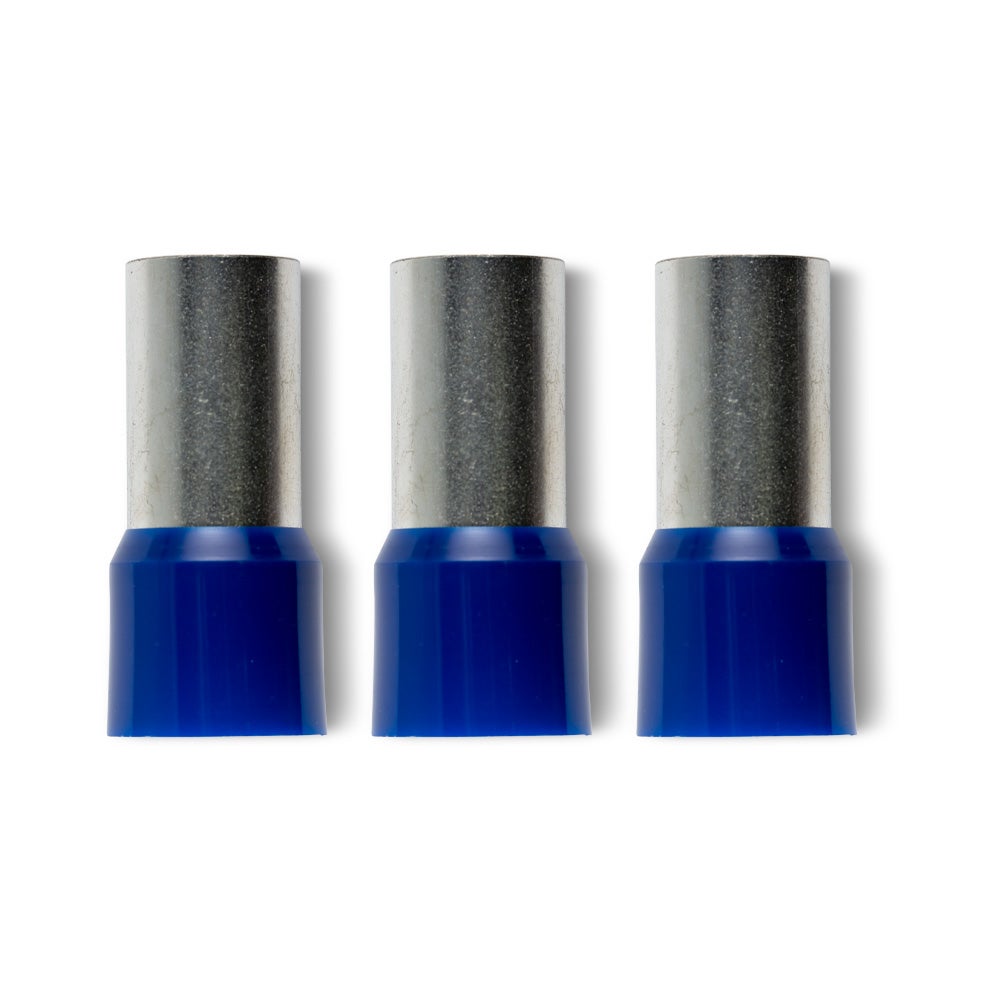 Bootlace Terminal Pre-Insulated Blue 120mm² Length 27mm 4 Pack | Alco