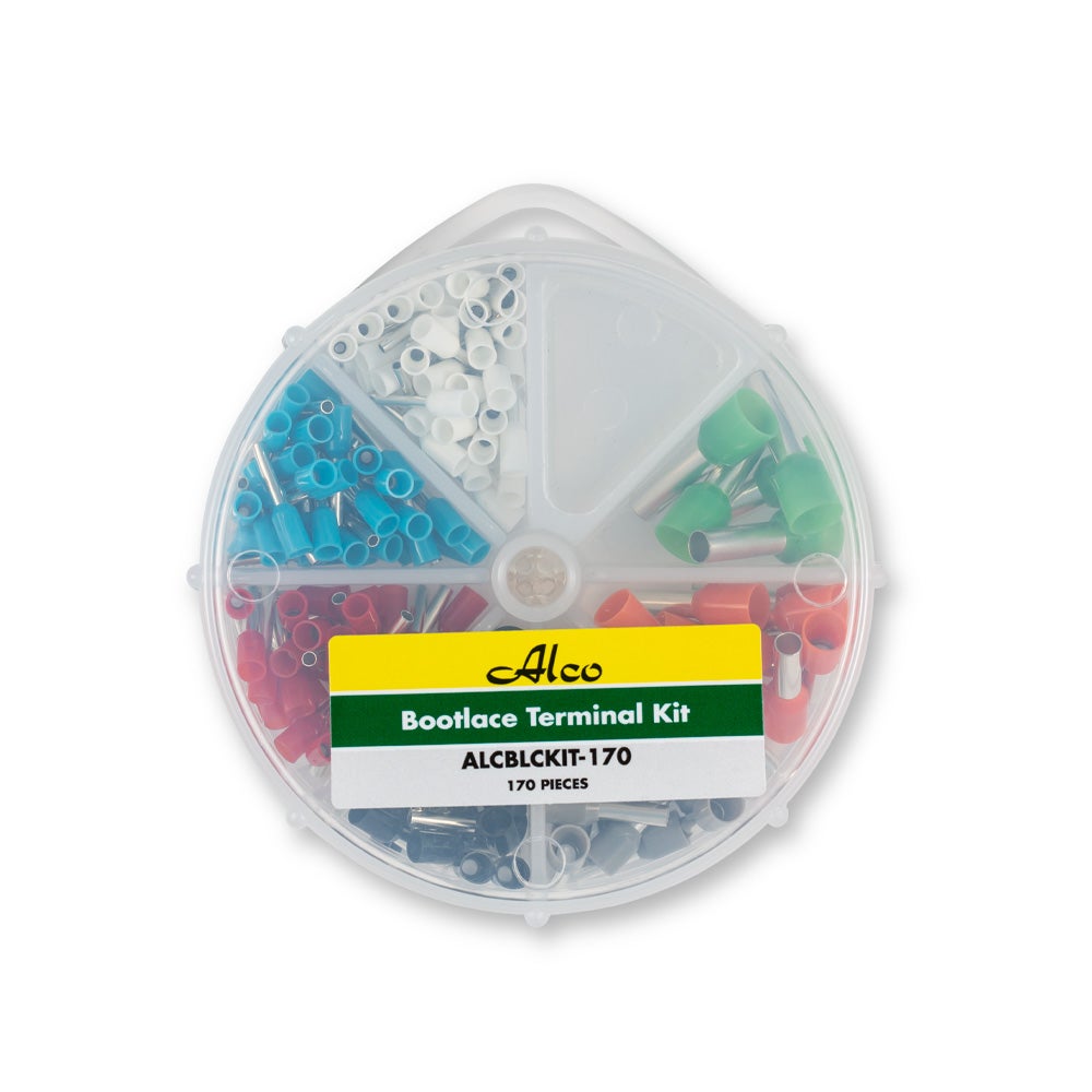 Bootlace Terminals Kit 170pcs No Tool | Alco