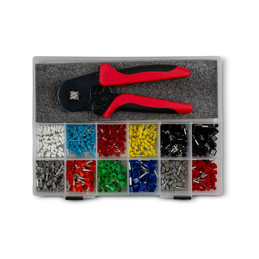Bootlace Terminal Kit 891 Pieces Including 1x Crimper 0.25 - 6mm² | Alco