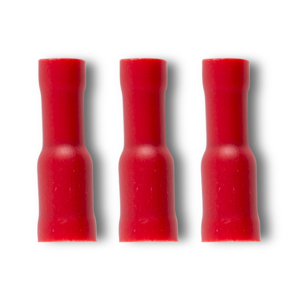 Crimp Terminal Pre-Insulated Bullet Receptacle 4mm 0.5-1.5mm² Red 50 ...