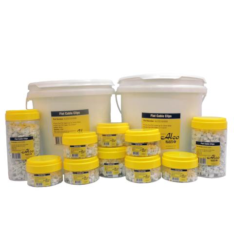 Cable Clip Round Polyethylene Diameter-6MM Black 100 Pack | Alco