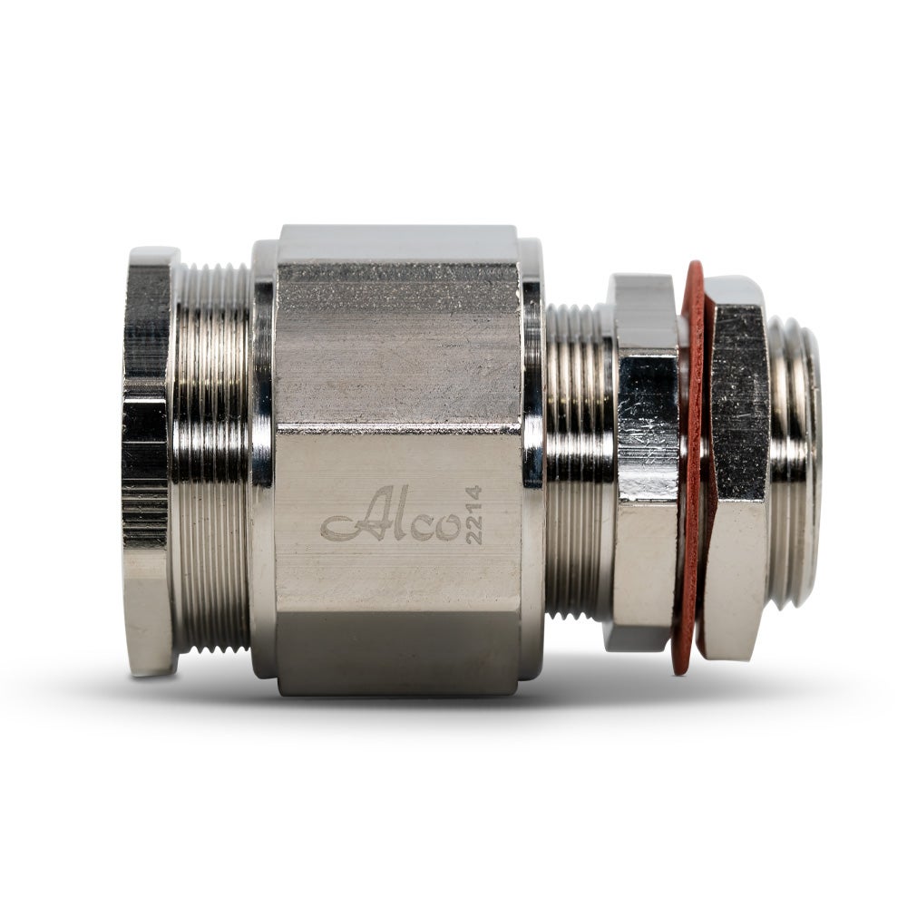 Cable Gland Brass EMC Weatherproof M25 Cable Diameter 17.5-22mm | Alco