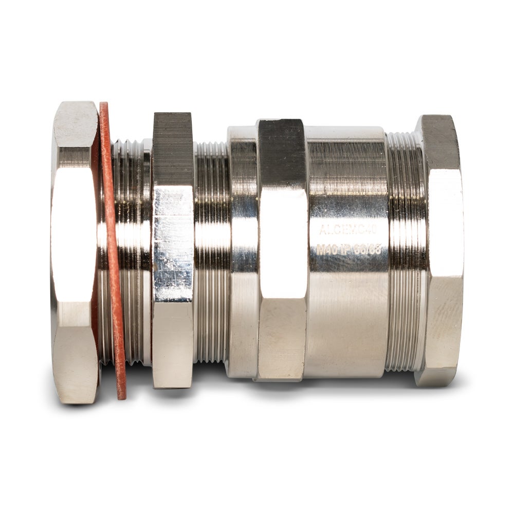 Cable Gland Brass EMC Weatherproof M40 Cable Diameter 26-33.5mm | Alco