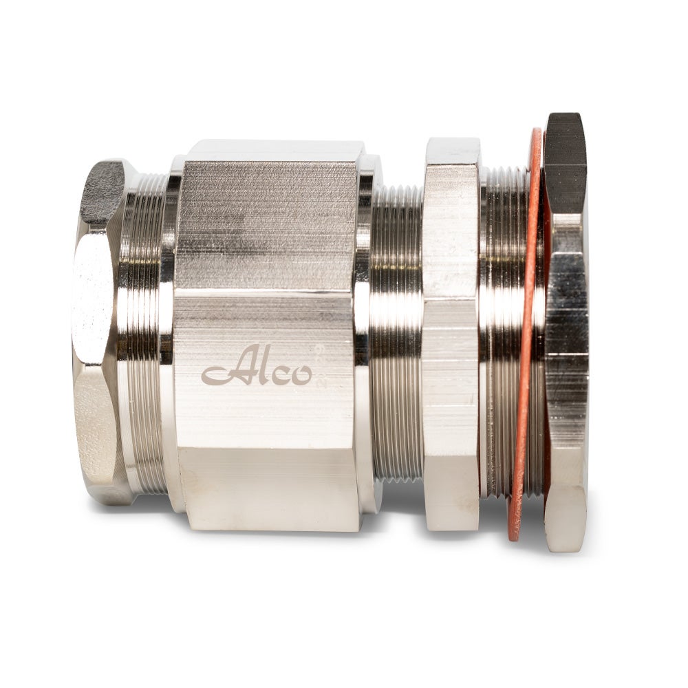 Cable Gland Brass EMC Weatherproof M63 Cable Diameter 41-50mm | Alco