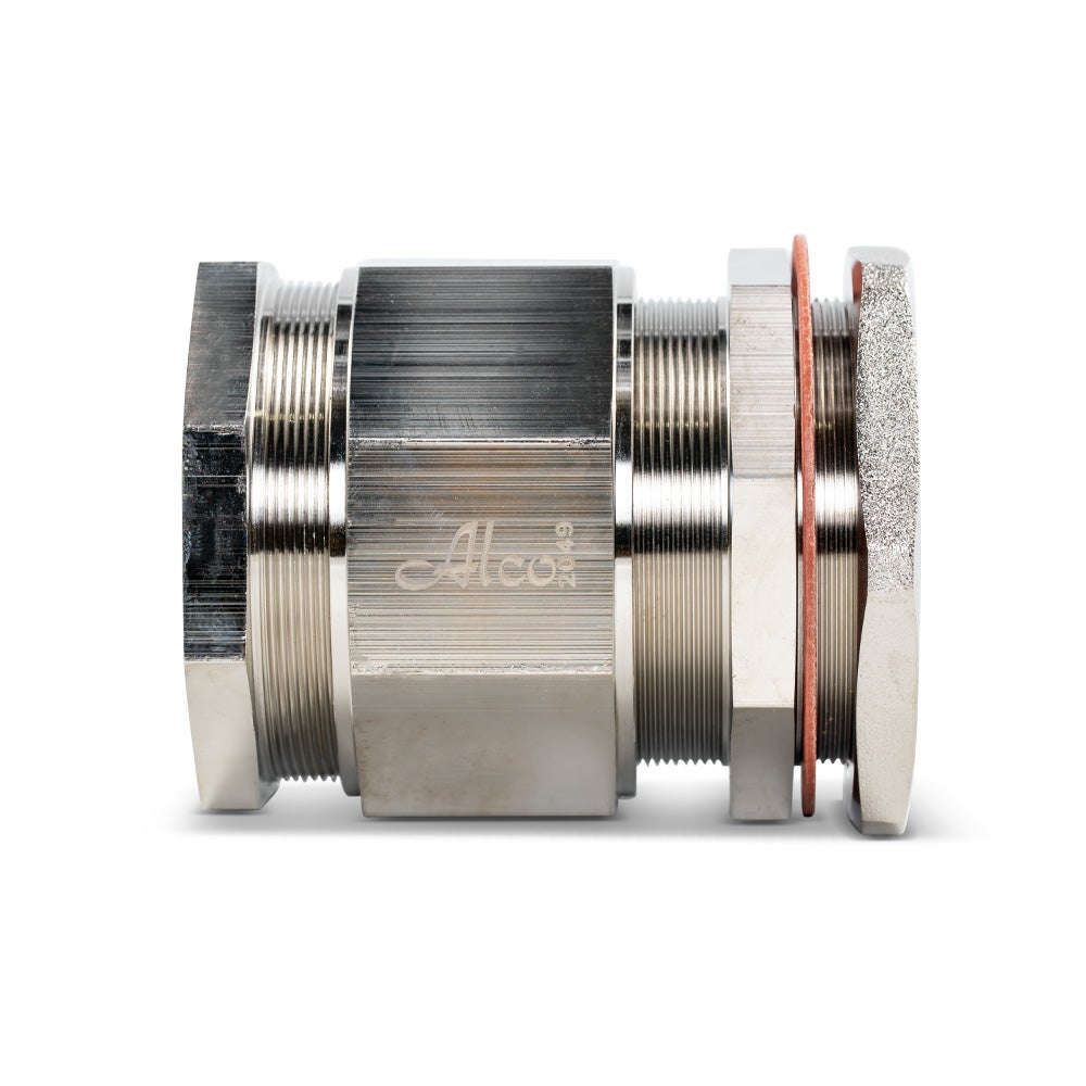 Cable Gland Brass EMC Weatherproof M75 Cable Diameter 62-69mm | Alco