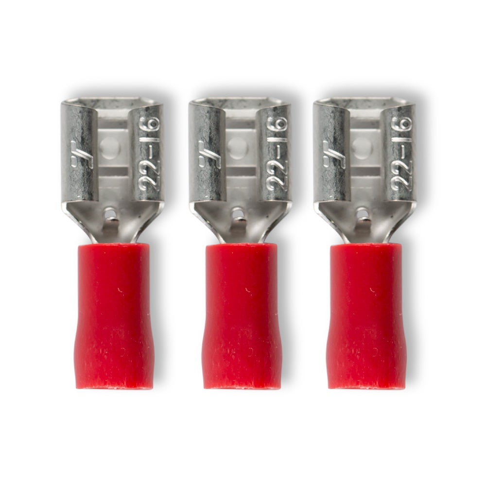 Crimp Terminal Quick Disconnect Insulated 0.5-1.5mm² Width 6.3mm Red | Alco