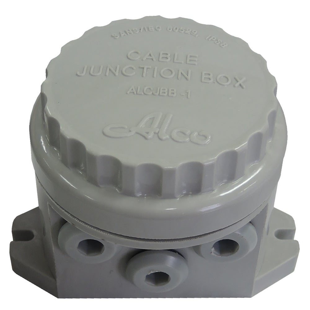 Junction Box Round Size 1 3x20mm Bottom Entry Weatherproof IP68 | Alco