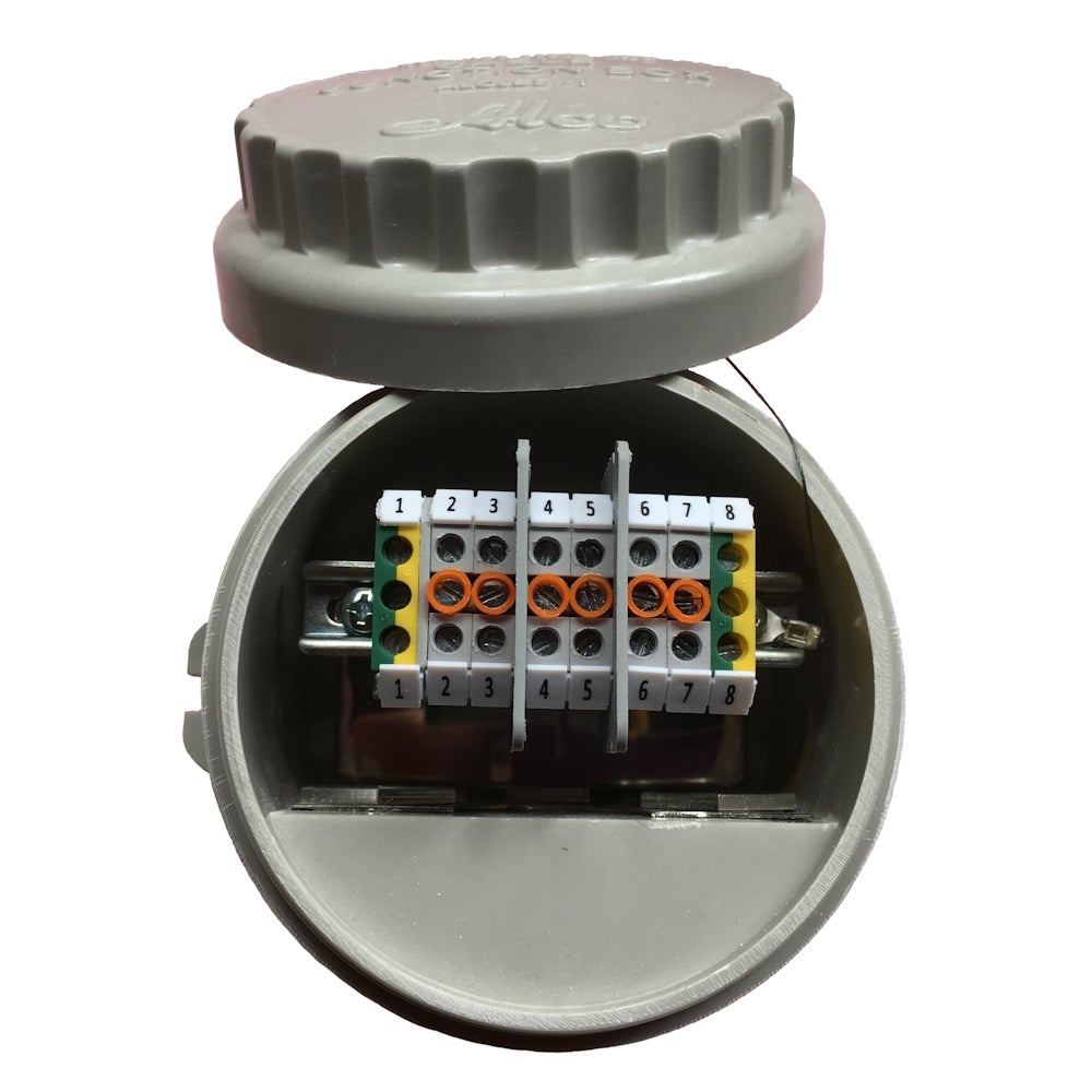 Junction Box 3x20mm Bottom Entry IP68 Active Terminals 6x 4mm² 2x Earth ...