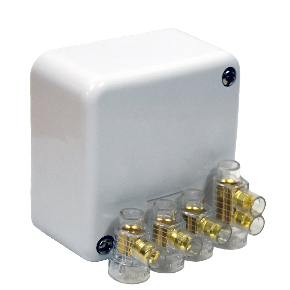 Junction Box PVC Standard With Connectors 3x Single 1x Double Screws ...