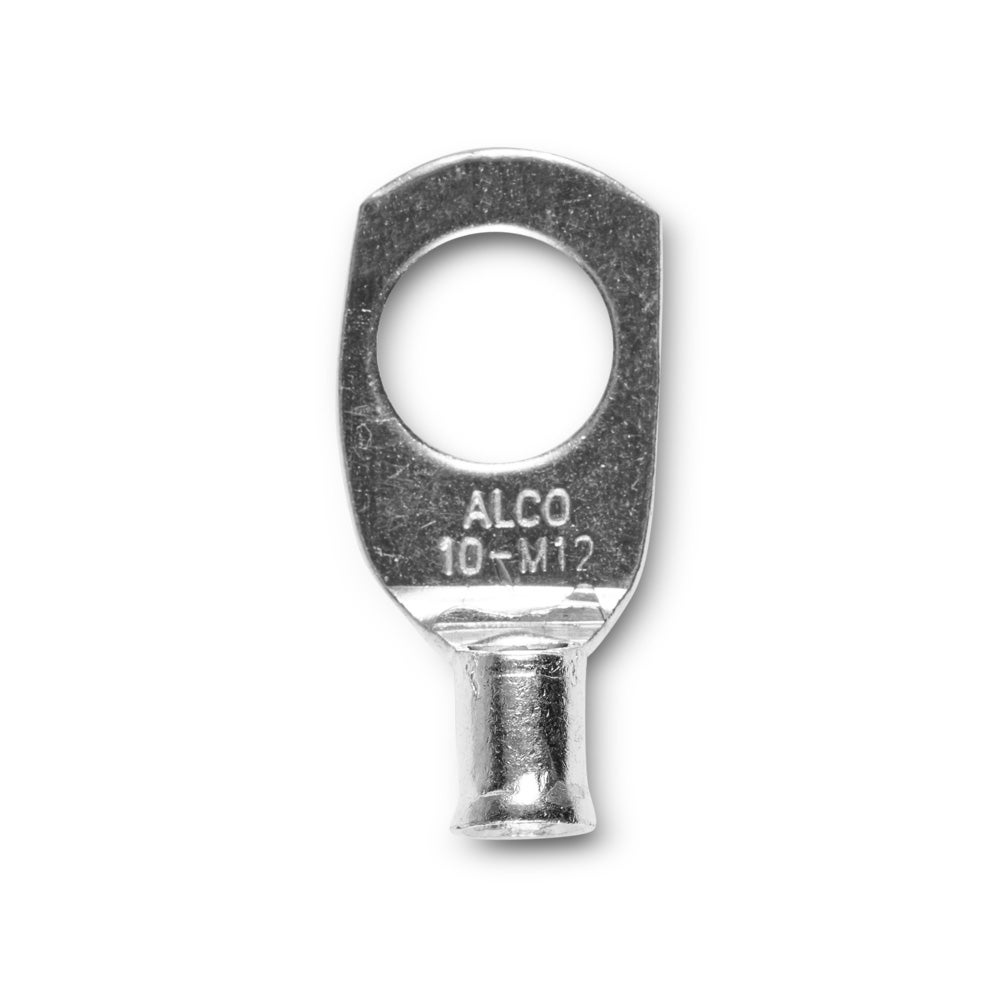 Crimp Lug Copper Bell Mouth Non-Insulated 10mm² M12 Stud | Alco