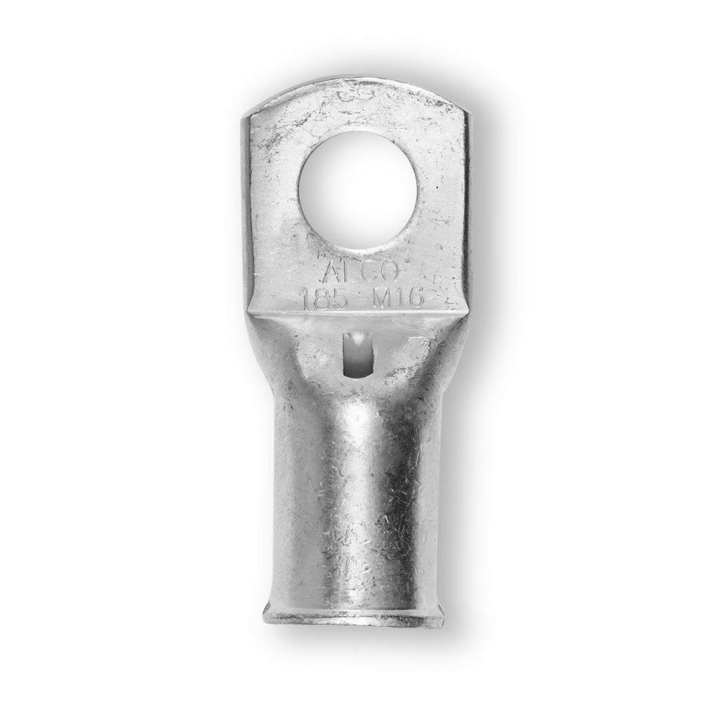 Crimp Lug Copper Bell Mouth Non-Insulated 185mm² M16 Stud | Alco