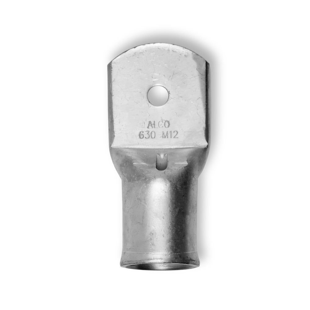 Crimp Lug Copper Bell Mouth Non-Insulated 630mm² M12 Stud | Alco