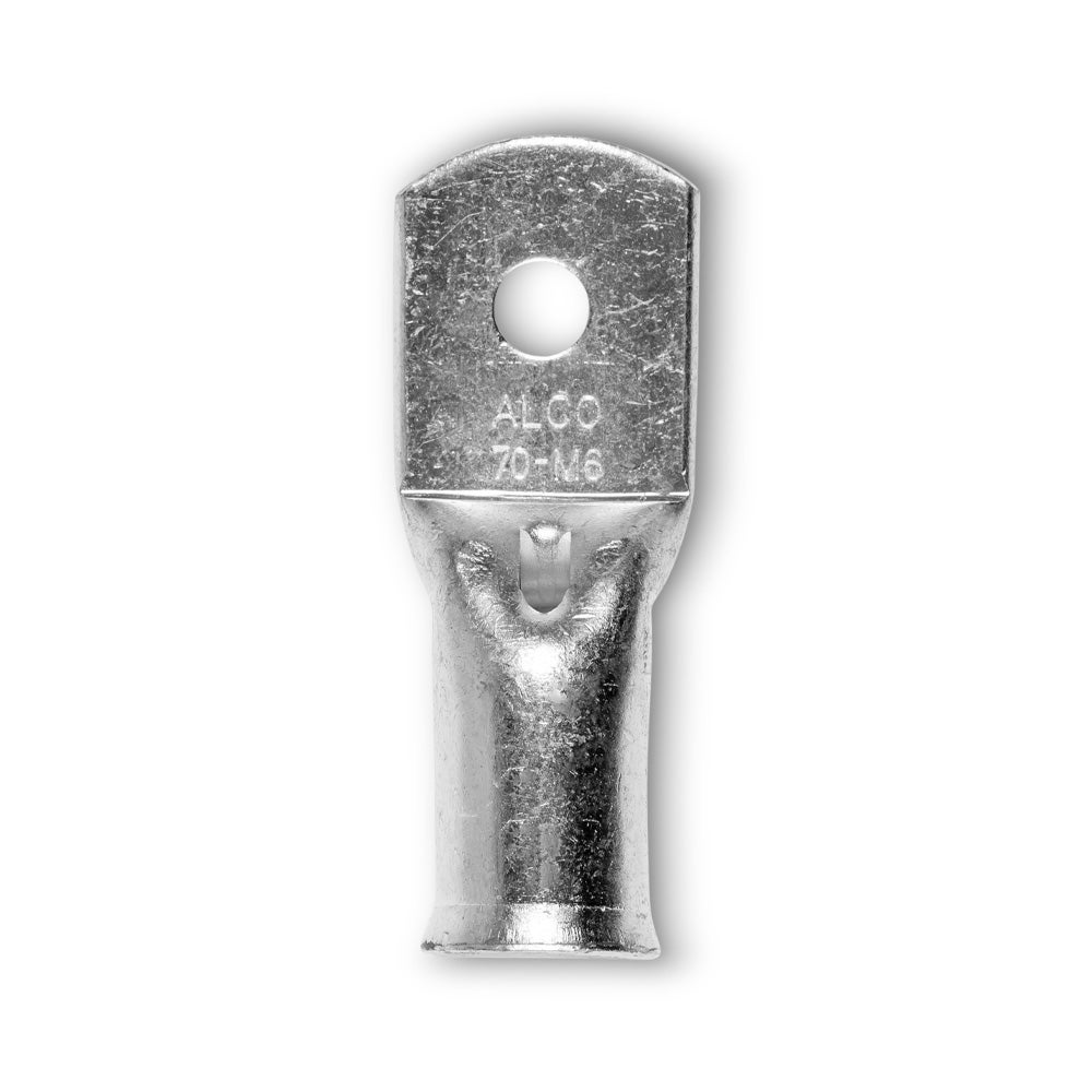 Crimp Lug Copper Bell Mouth Non-Insulated 70mm² M6 Stud | Alco