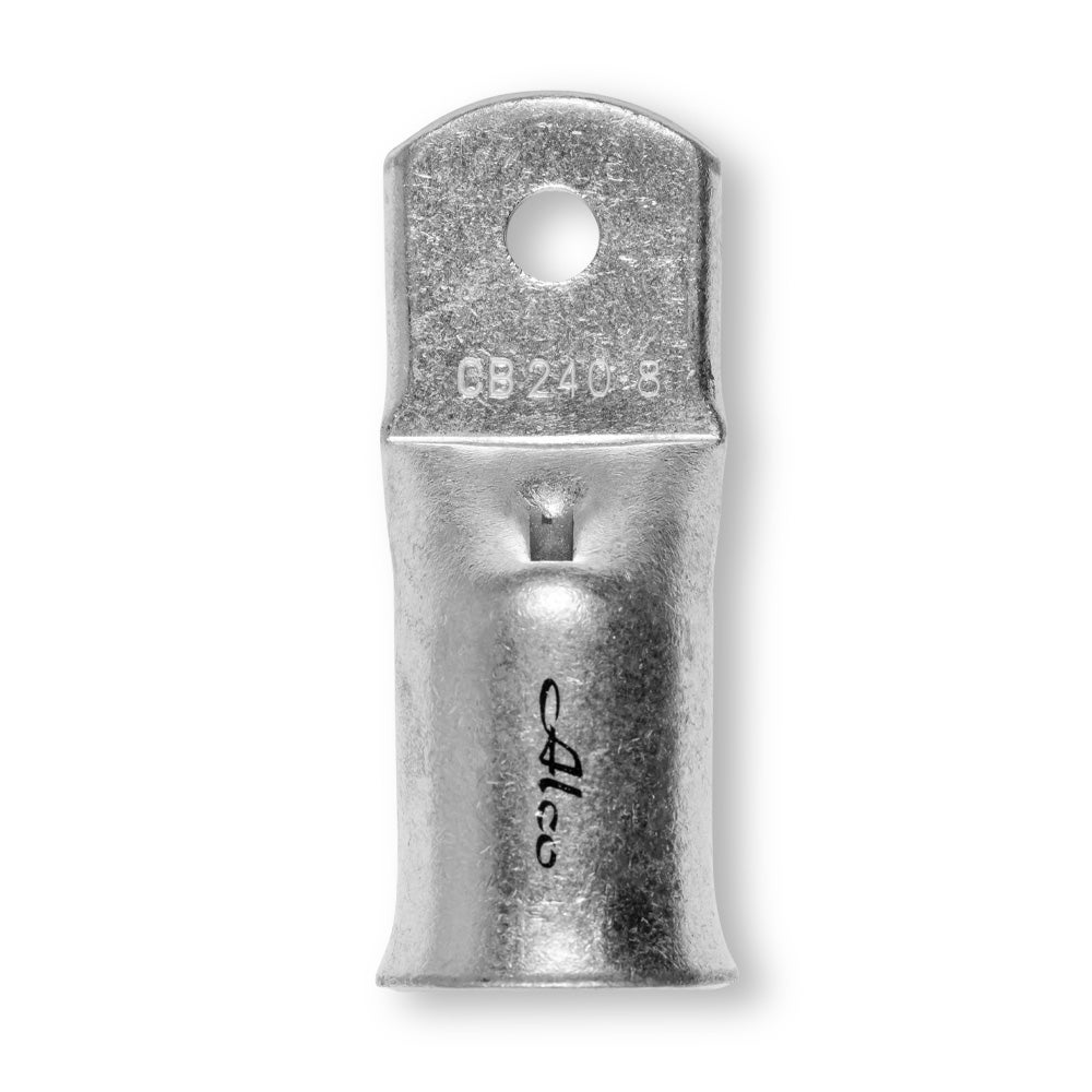Crimp Lug Copper Narrow Palm / Circuit Breaker Lug 240mm² M8 Stud | Alco