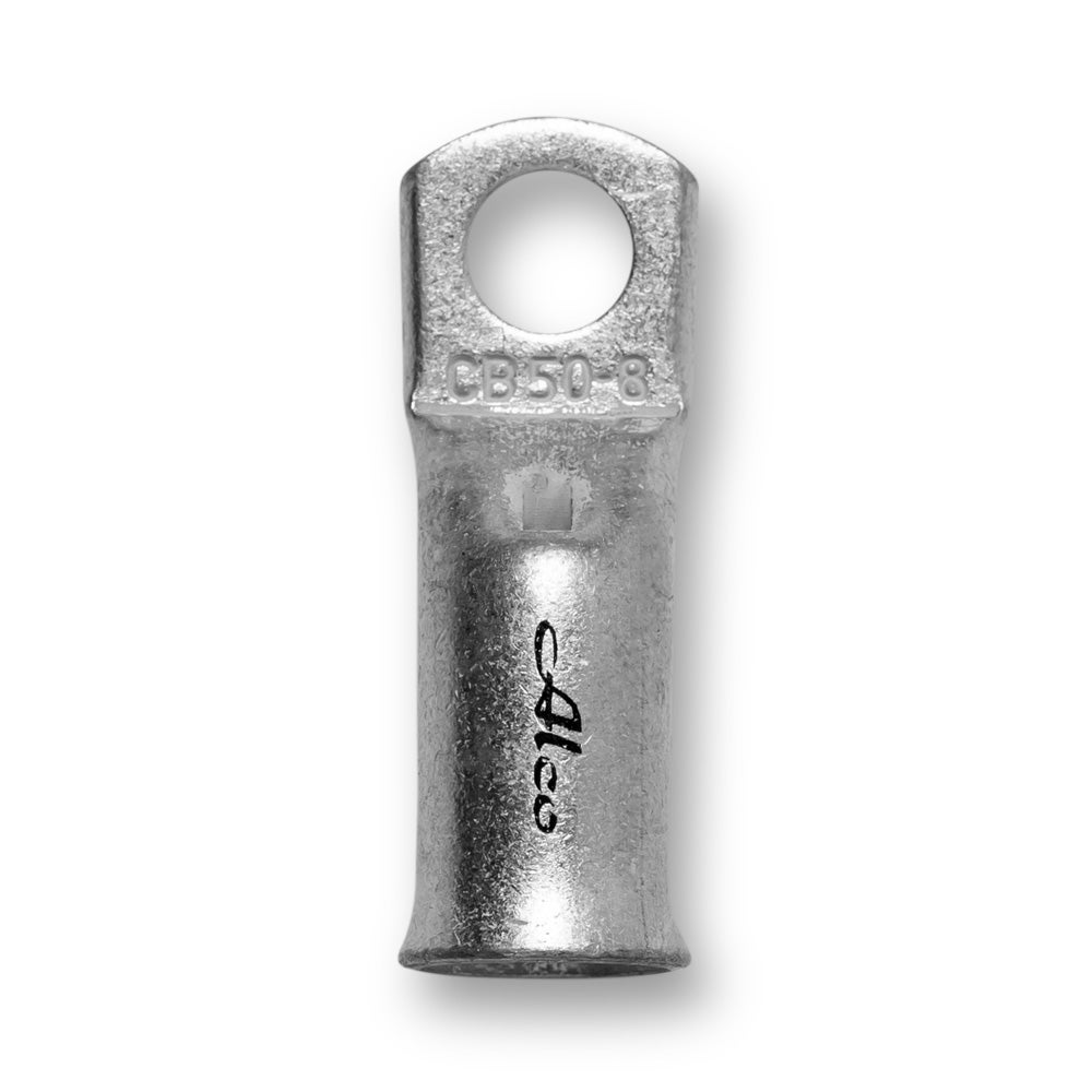 Crimp Lug Copper Narrow Palm / Circuit Breaker Lug 50mm² M8 Stud | Alco