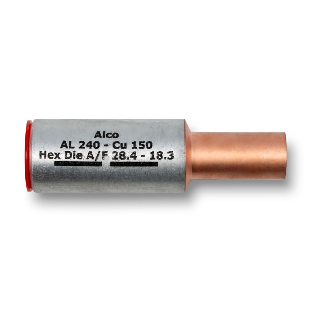 Crimp Link Bimetal Reducing 240mm² Aluminium - 150mm² Copper | Alco