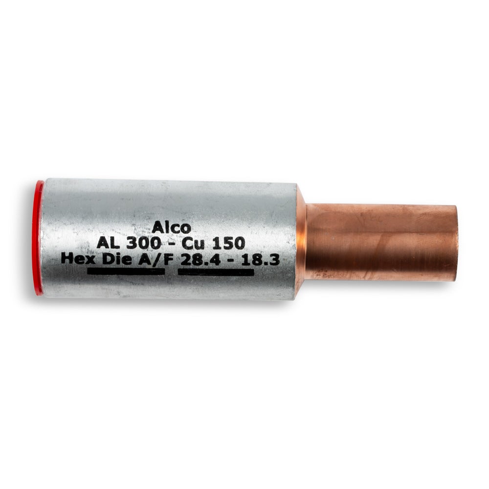 Crimp Link Bimetal Reducing 300mm² Aluminium - 150mm² Copper | Alco