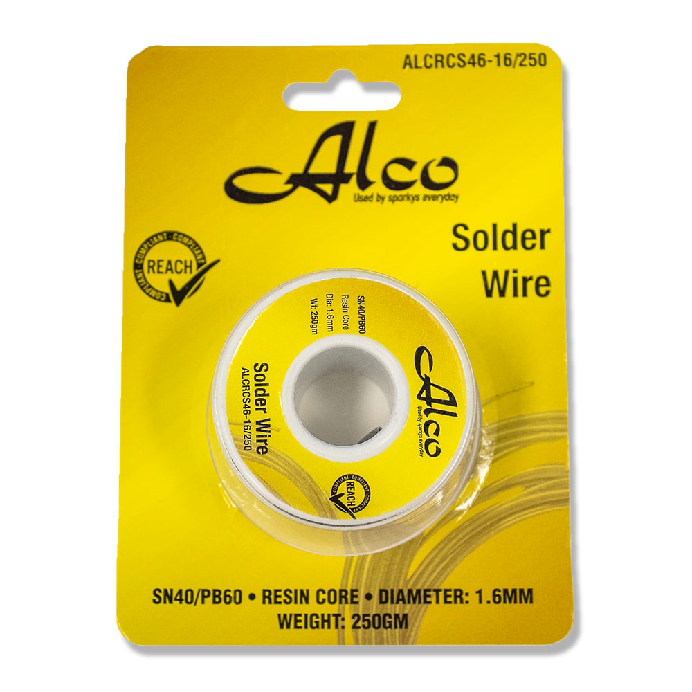 Resin Core Solder SN40/PB60 Diameter 1.6mm 250g Reel | Alco