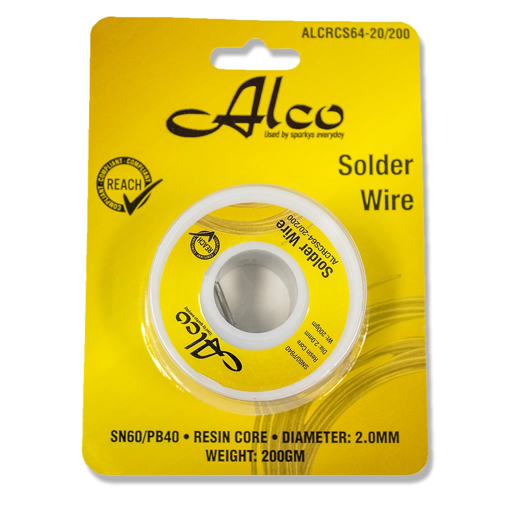 Resin Core Solder SN60/PB40 Diameter 2mm 200g Reel | Alco