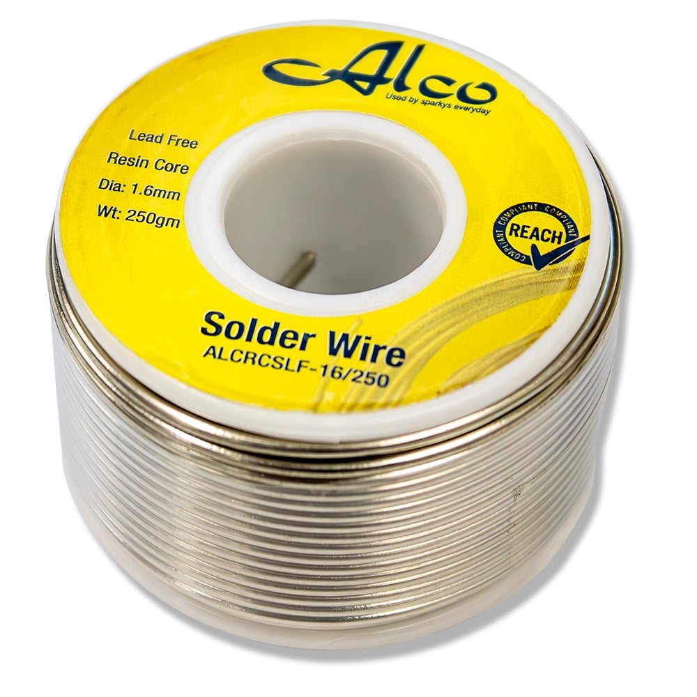 Resin Core Solder Lead Free Diameter 1.6mm 250g Reel | Alco