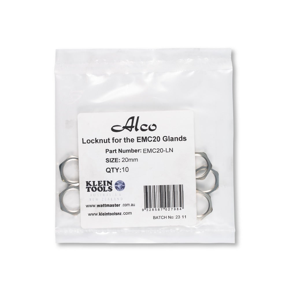 Locknut M20 Suitable For EMC20 Cable Gland | Alco